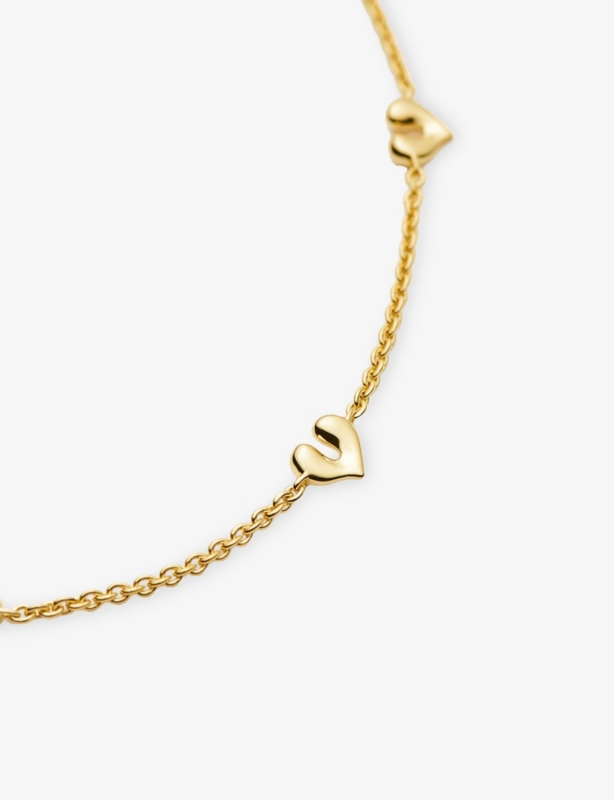 MISSOMA - Molten Mini Heart Charm 18ct Yellow Gold Vermeil Choker ...