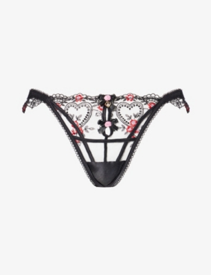 LOUNGE UNDERWEAR - Roxie High-Rise Lace Thong | Selfridges.com