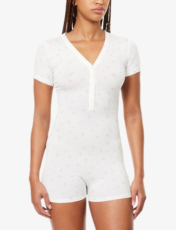 LOUNGE UNDERWEAR - Floral-Print Modal-Blend Pyjama Bottoms | Selfridges.com