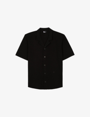 THE KOOPLES - Short-Sleeve Mesh Linen and Cotton-Blend Shirt ...