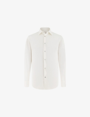 BOGGI - Regular-Fit Cotton-Silk Shirt | Selfridges.com