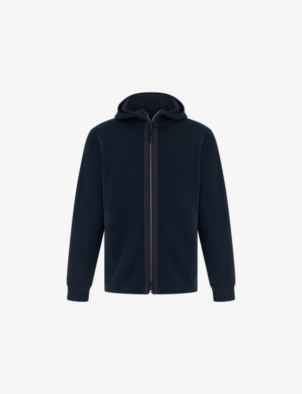 BOGGI - High-Performance Short-Sleeve Zip S-Cafè® Yarn Cotton Piqué ...