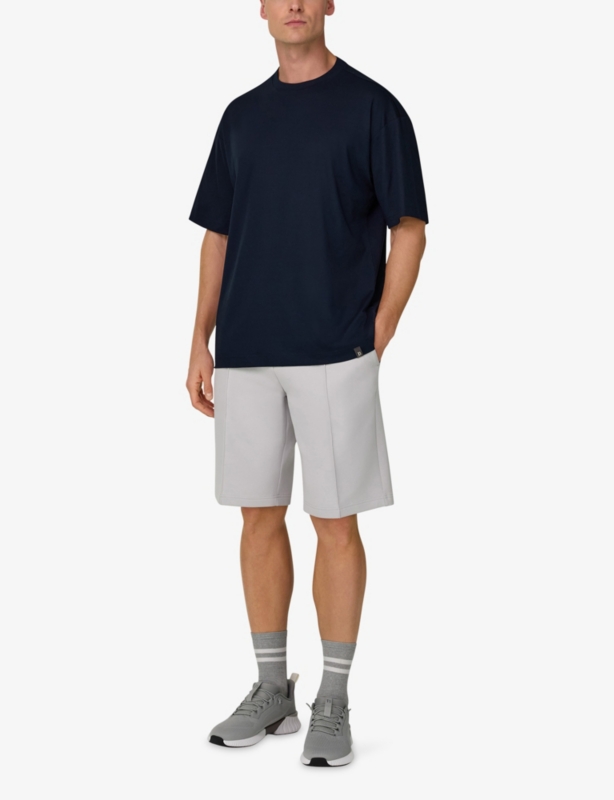 BOGGI - Scuba Elasticated-Waist Stretch Cotton-Blend Bermuda Shorts ...