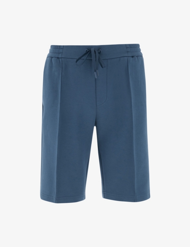 BOGGI - Scuba Elasticated-Waist Stretch Cotton-Blend Bermuda Shorts ...