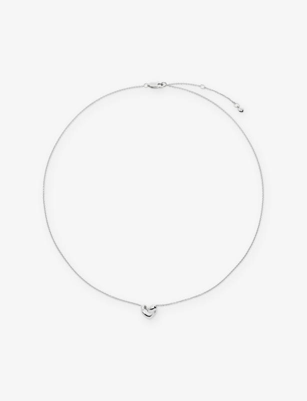 MONICA VINADER - Infinity Heart Small Sterling-Silver Stud Earrings ...