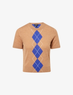 ME AND EM - Argyle Knit Merino Wool-Blend Top | Selfridges.com