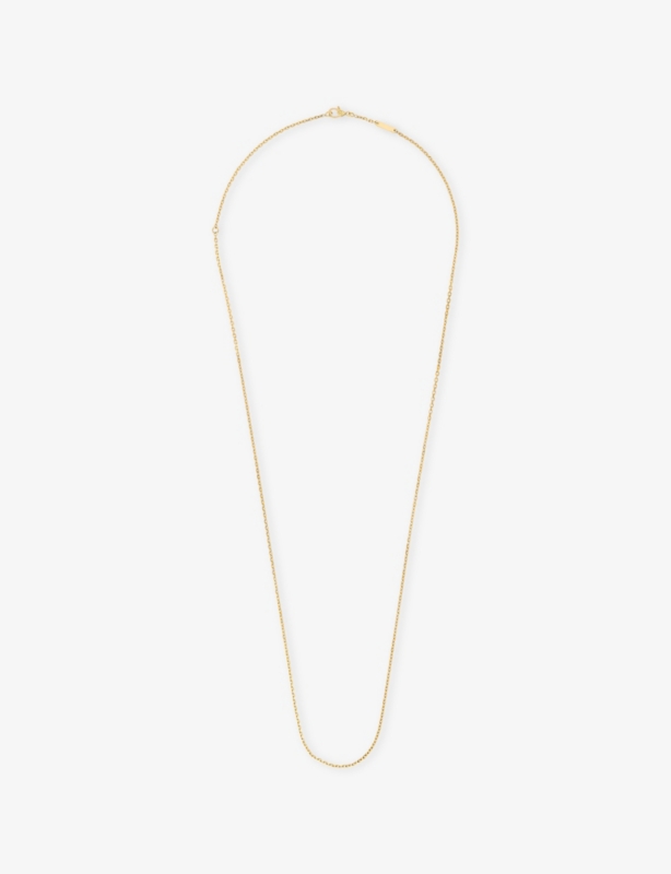 VAN CLEEF & ARPELS - Angle Filed Trace Chain 18ct White Gold Necklace ...