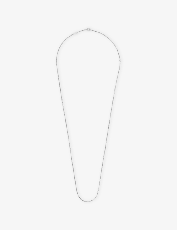 VAN CLEEF & ARPELS - Angle Filed Trace Chain 18ct White Gold Necklace ...