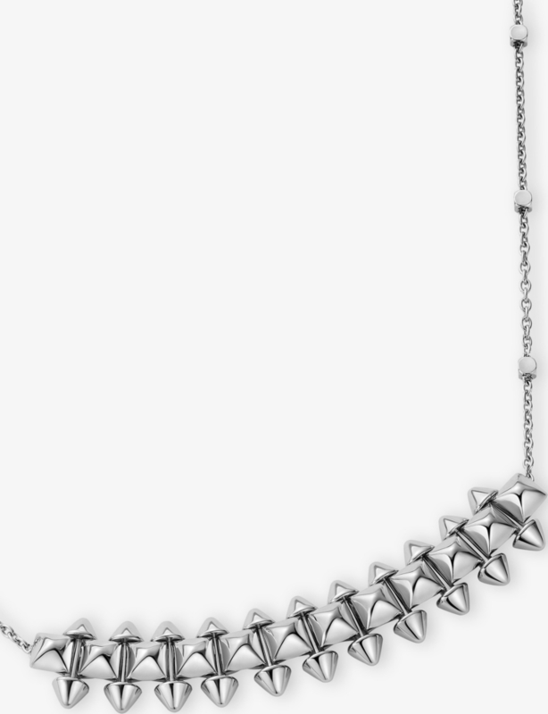 CARTIER - Clash de Cartier 18ct White-Gold Hoop Earrings | Selfridges.com