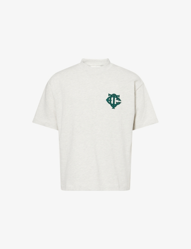 THE COUTURE CLUB - Monogram-Emblem Crew-Neck Cotton T-Shirt ...