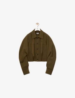 LOEWE - Gathered Cotton And Silk Jackets | Selfridges.com