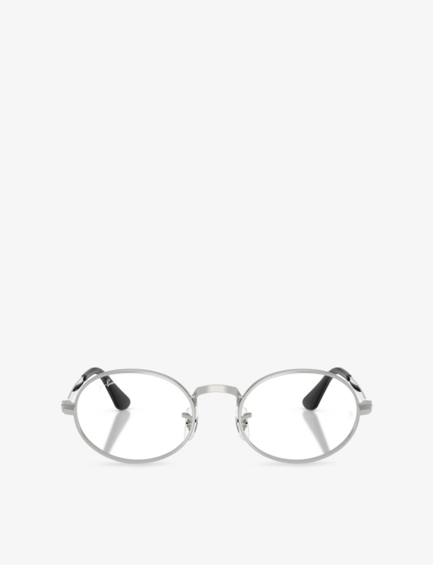RAY-BAN - RB3927V Rectangle-Frame Metal Optical Glasses | Selfridges.com