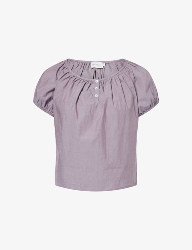 HOUSE OF CB - Valencia Boat-Neck Broderie-Anglaise Cotton-Blend Top ...