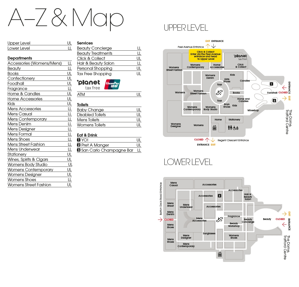 Manchester Trafford Store Guide | Manchester Trafford